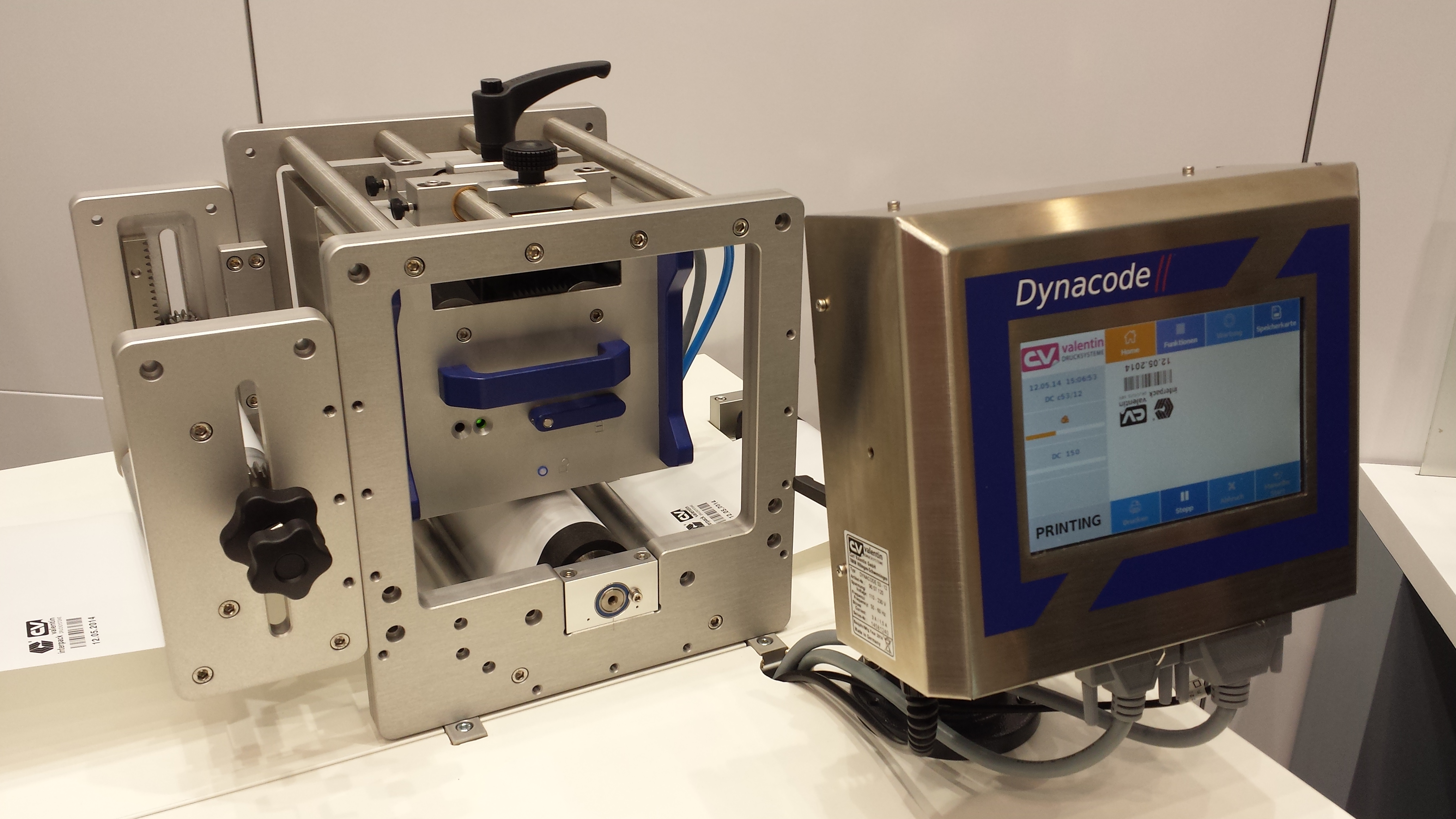 Folieprinter Carl Valentin Dynacode IP Serie | Presa
