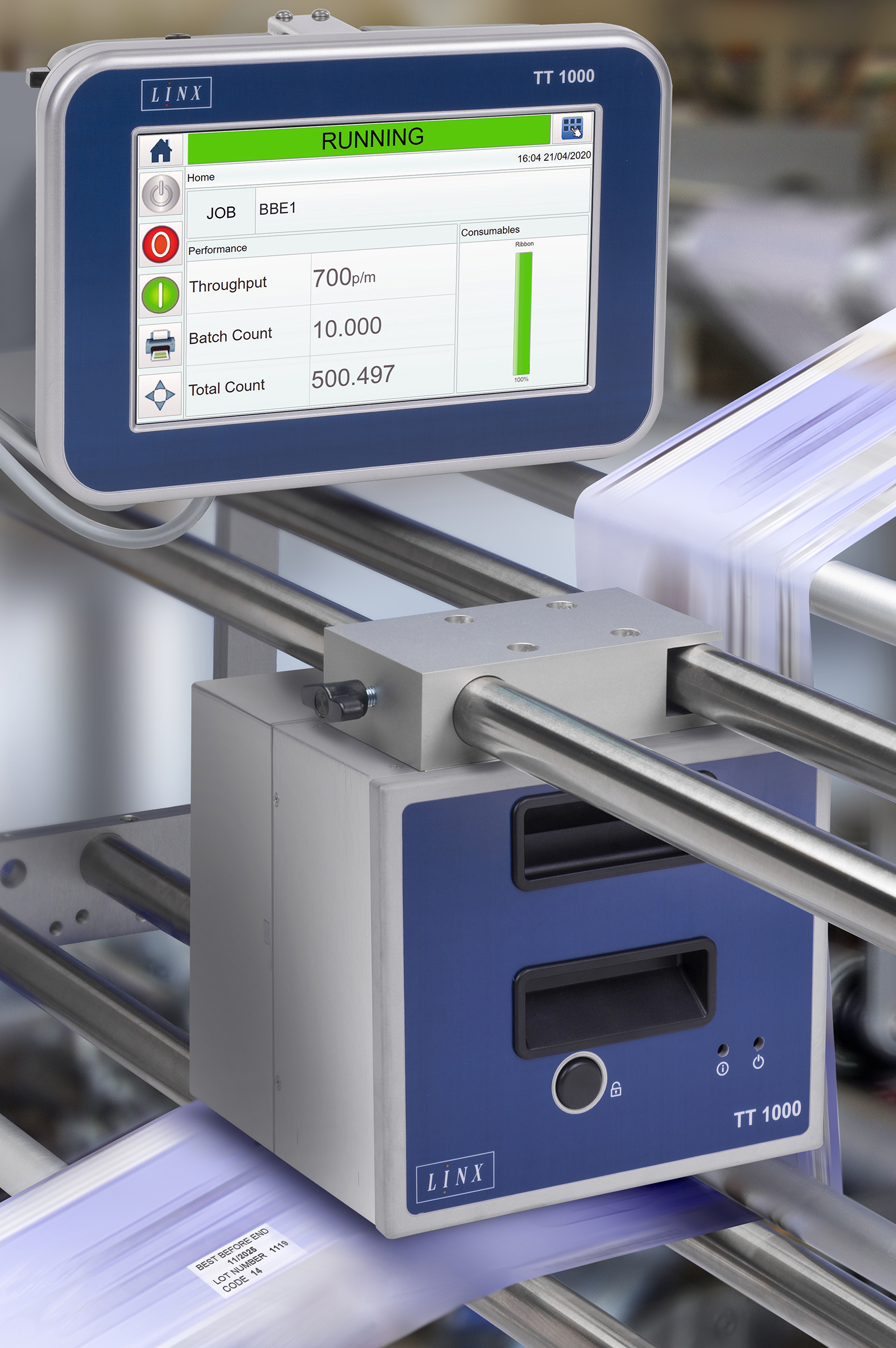 Linx TT1000 : l'imprimante la plus rapide pour tous les types de films